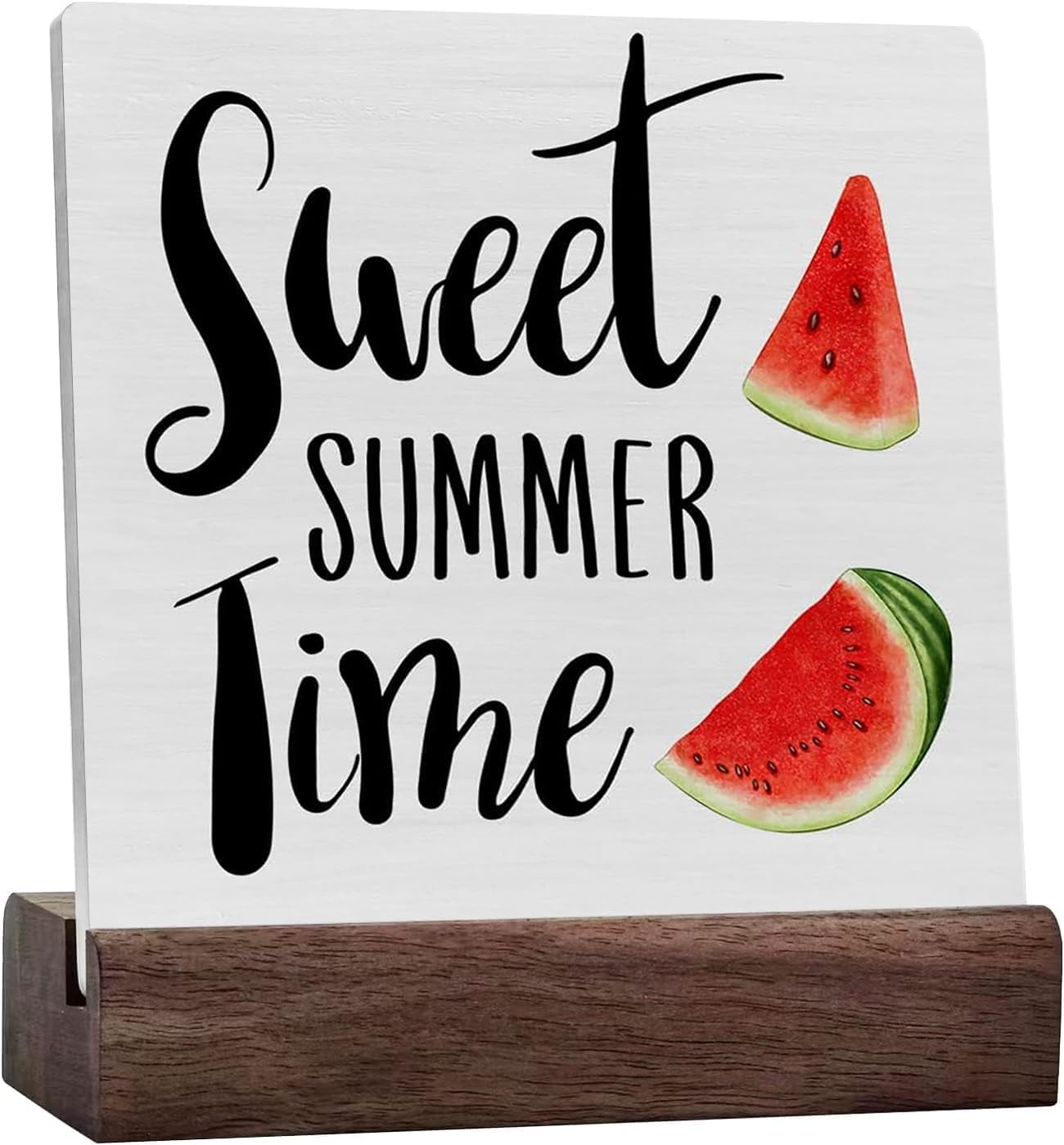 Sweet Summertime Ceramic Table Sign Summer Watermelon Ceramic Table ...