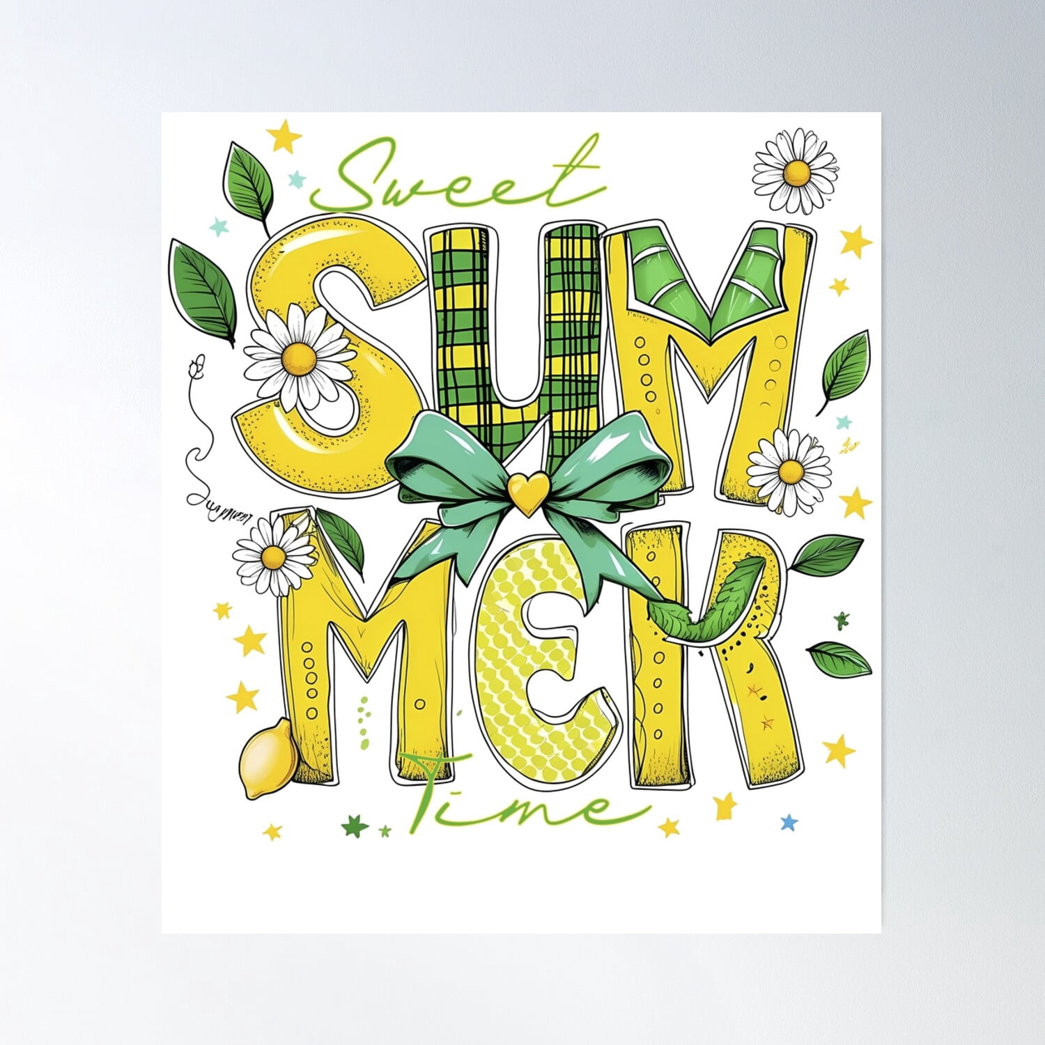 Sweet Summertime Lemon Summer Vacation Hawaii Beach Family Poster Wall ...