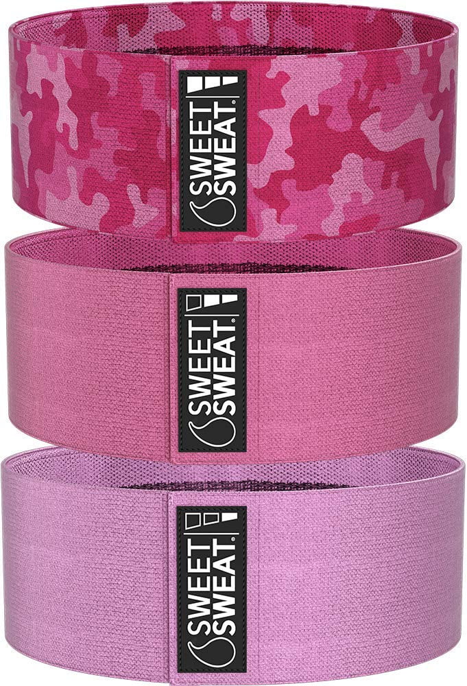 Sweet Sweat Hip Resistance Bands | 3-Level Non-Slip Fabric Bands for ...