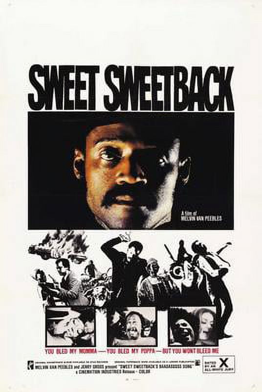 Sweet Sweetback Movie Poster Reprint 27inx40in for any room 27x40 ...