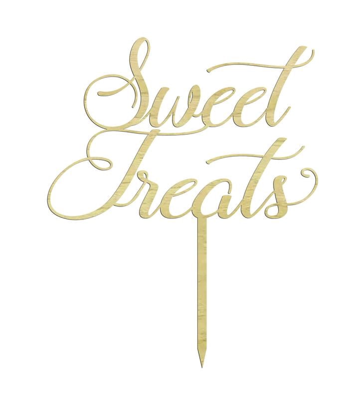"Sweet Treat" Custom Rustic Wooden Cake Topper Persoanlized Cake Topper ...
