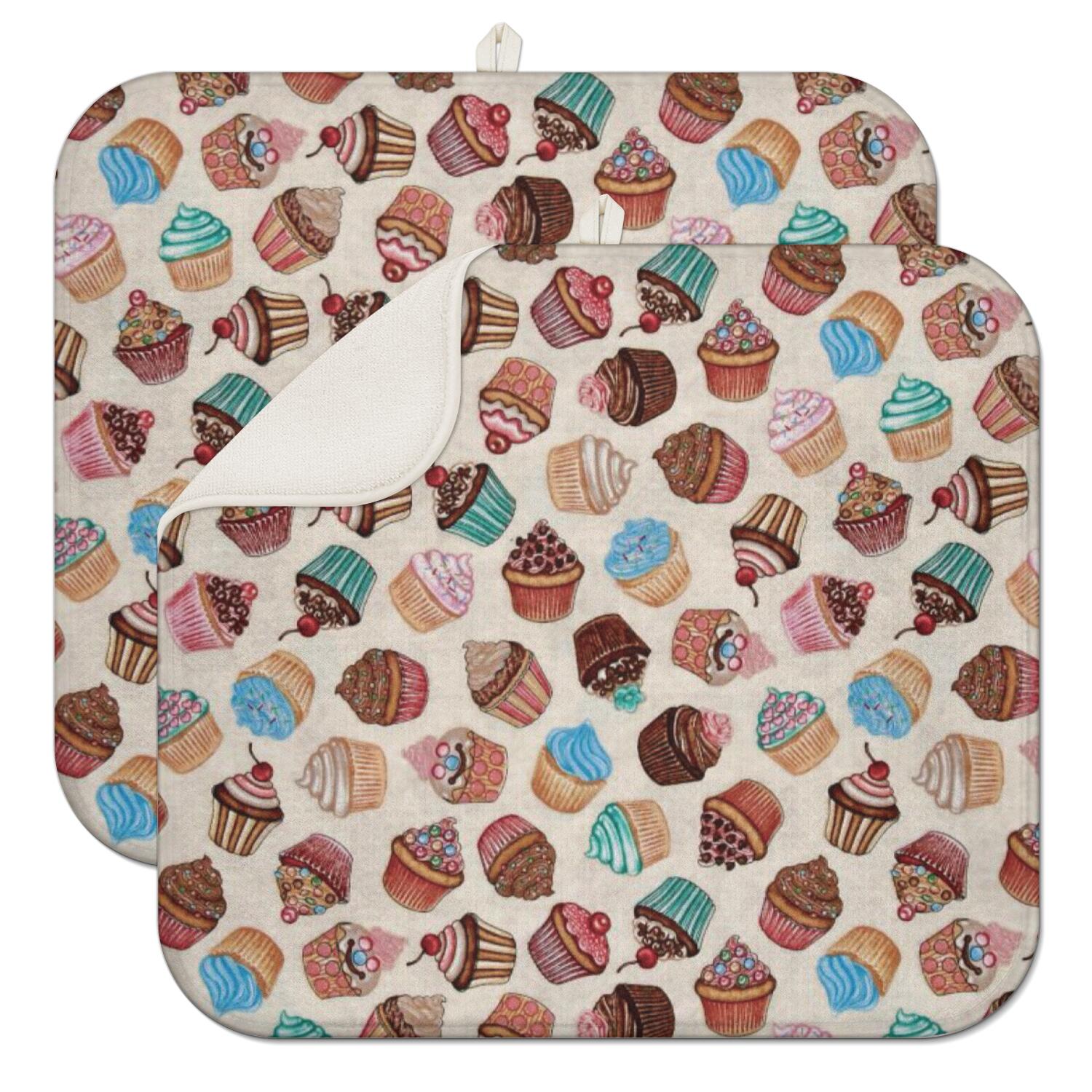 Sweet Treats Coffee Mat – Ultra Absorbent Microfiber Spill Mat with ...