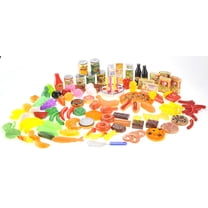 Sweet Treats Toy Birthday Cake 75pcs Pretend Play Food Toy Set- Blue ...