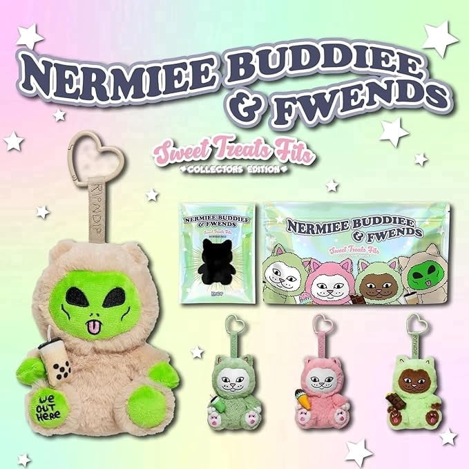 Sweet Treats Nermbooboo Blind Box Assort Keychain by RipNDip Complete 4 ...