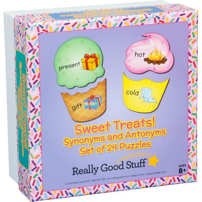 Sweet Treats! Synonyms And Antonyms Puzzle Set - Walmart.com