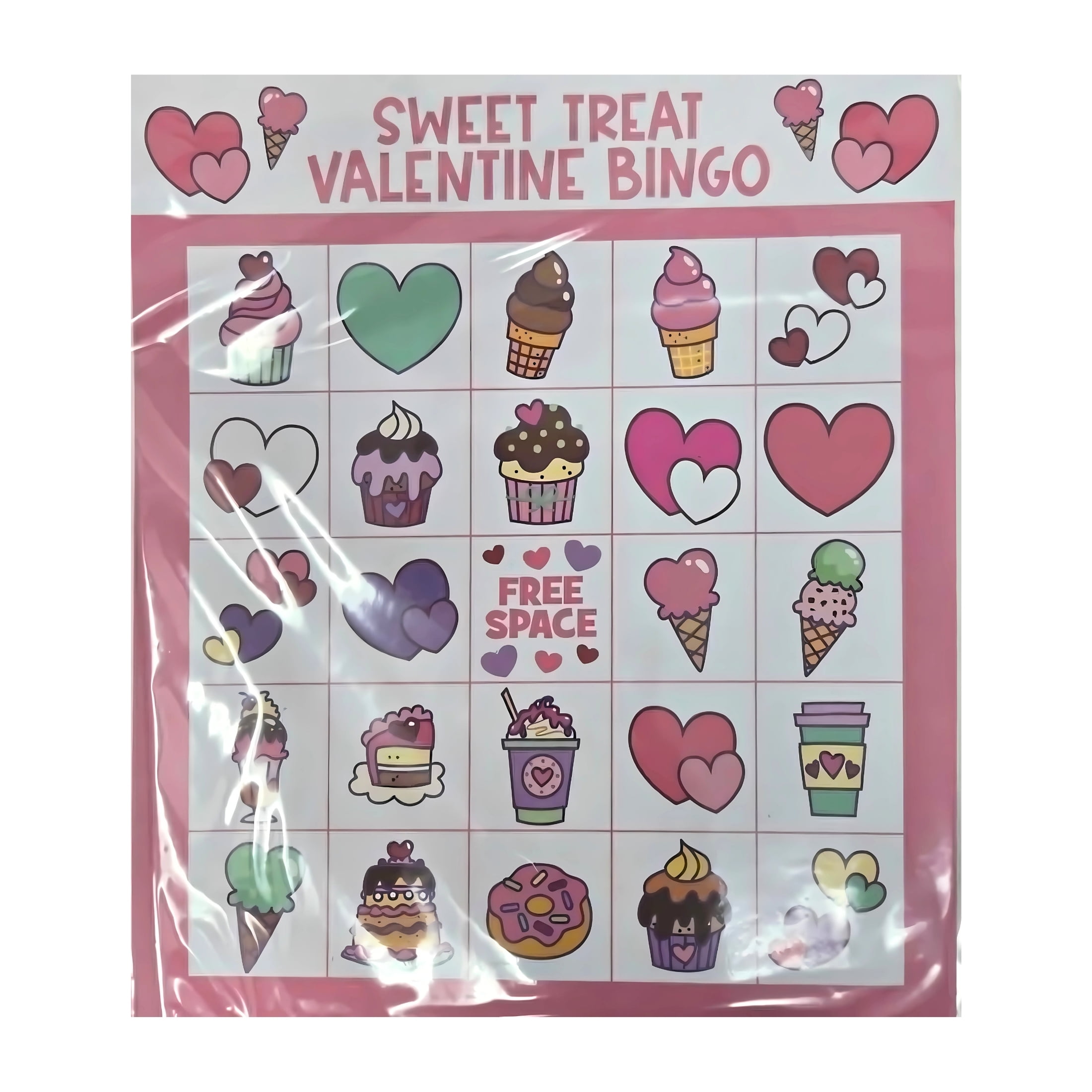 Sweet Treats Valentine's Day Bingo Cards 20 Pieces for Women Men Family ...