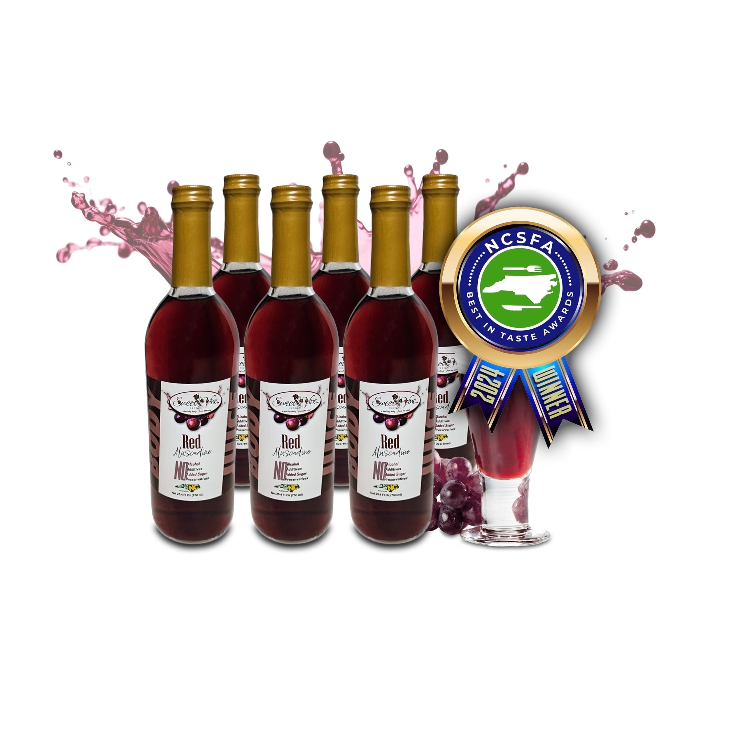 Sweet Vine Products Muscadine Grape Juice, 6-Pack, Shipping Included ...