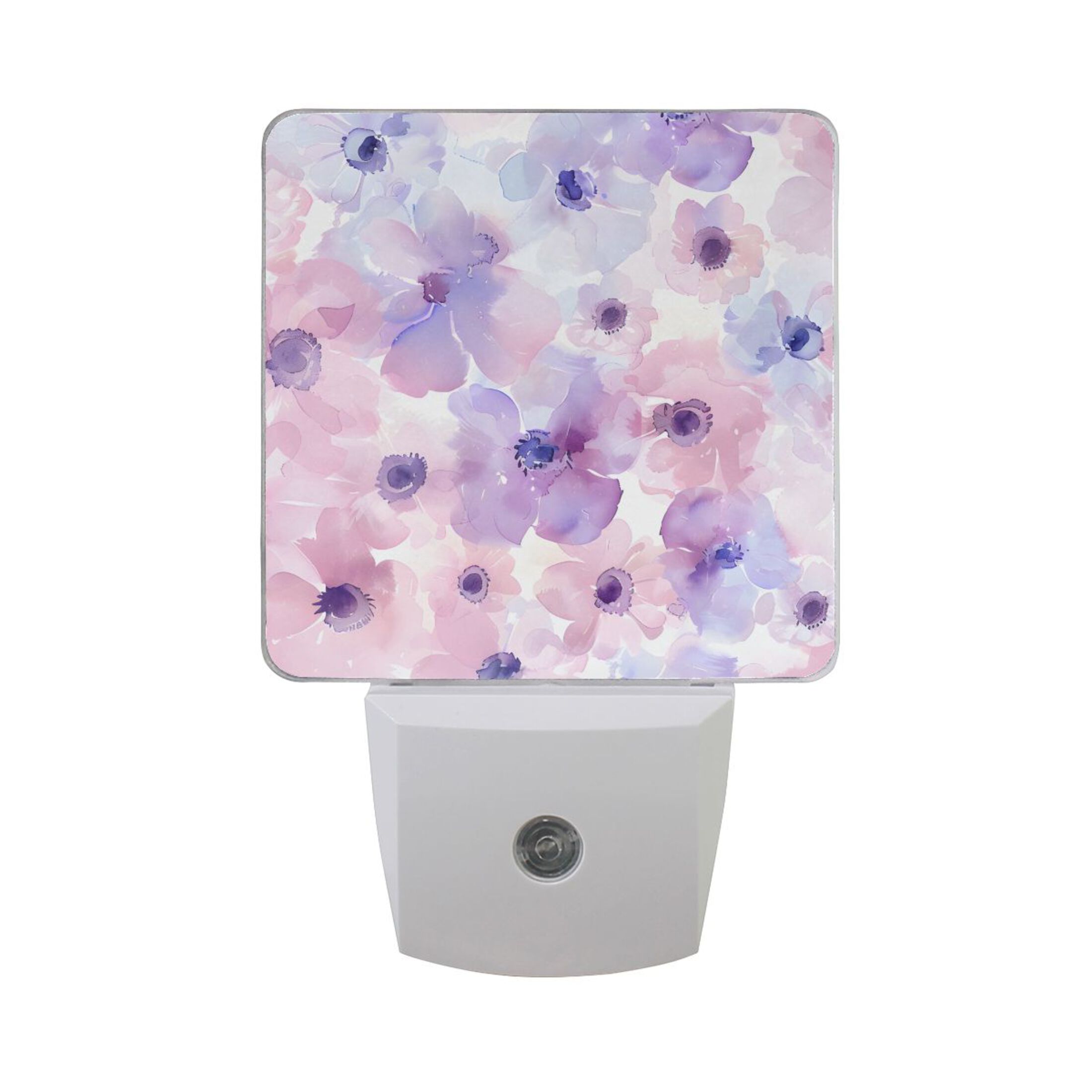 Sweet Watercolor Flower Night Light 2 Pack LED Nightlight Plug into ...