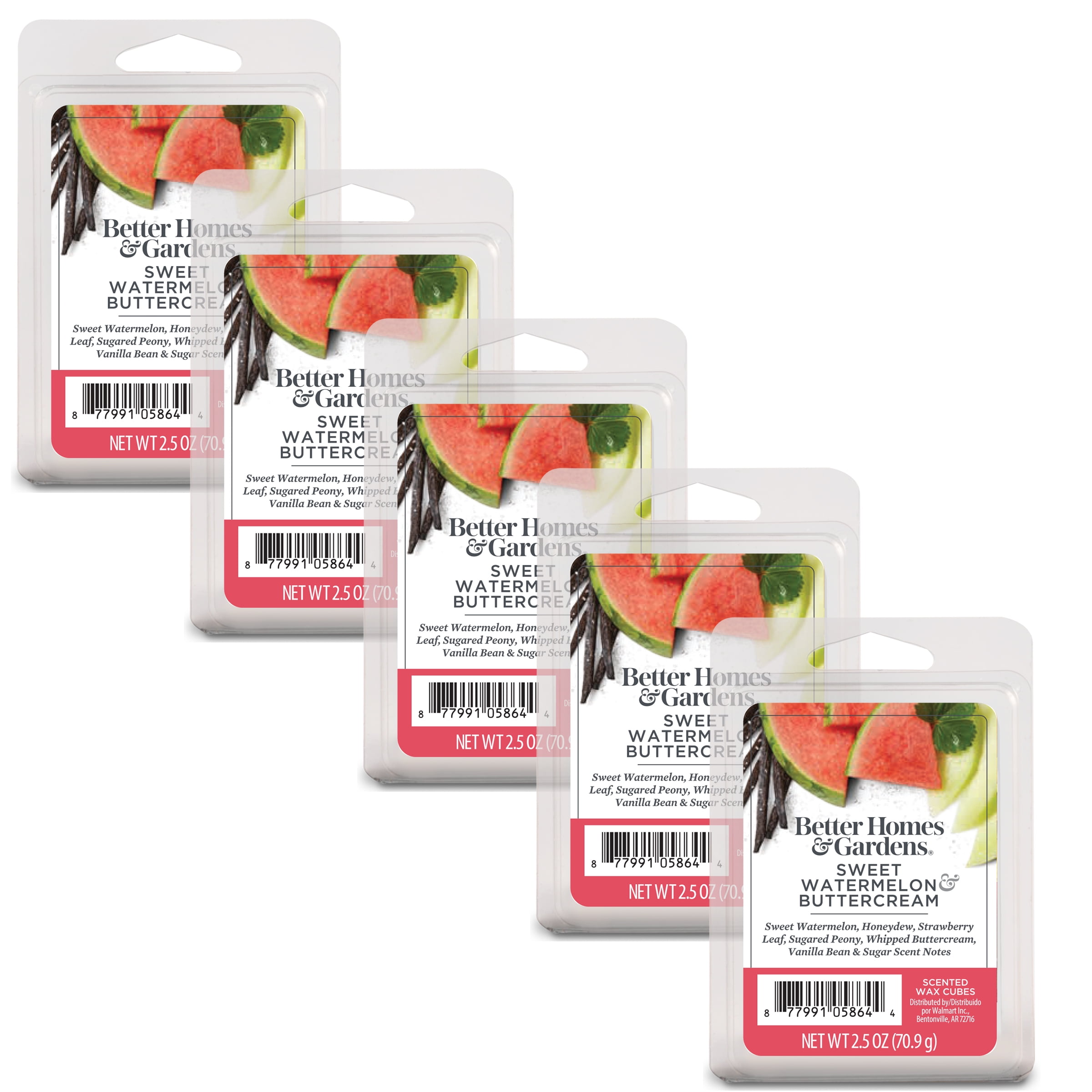 Sweet Watermelon Buttercream Scented Wax Melts, Better Homes & Gardens ...