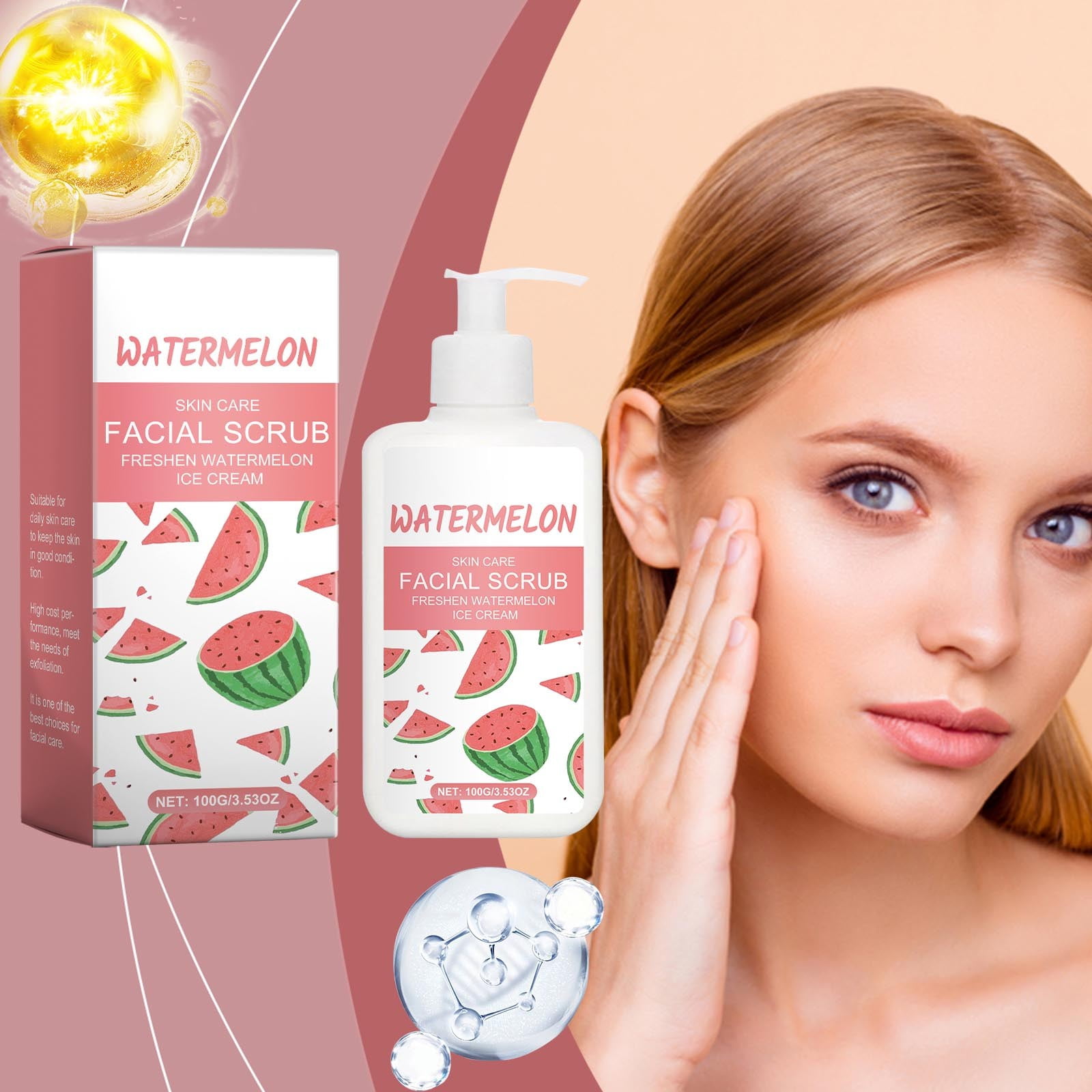 Sweet Watermelon Ice Cream Facial Scrub | 100g Deep Cleansing ...