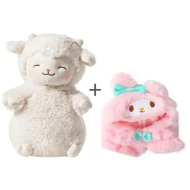 Sweet White Sheep Lam Hold Tulip Flower Stuffed Hug Doll Plush Toy Cos Hello Kitty Plushie Doll ...