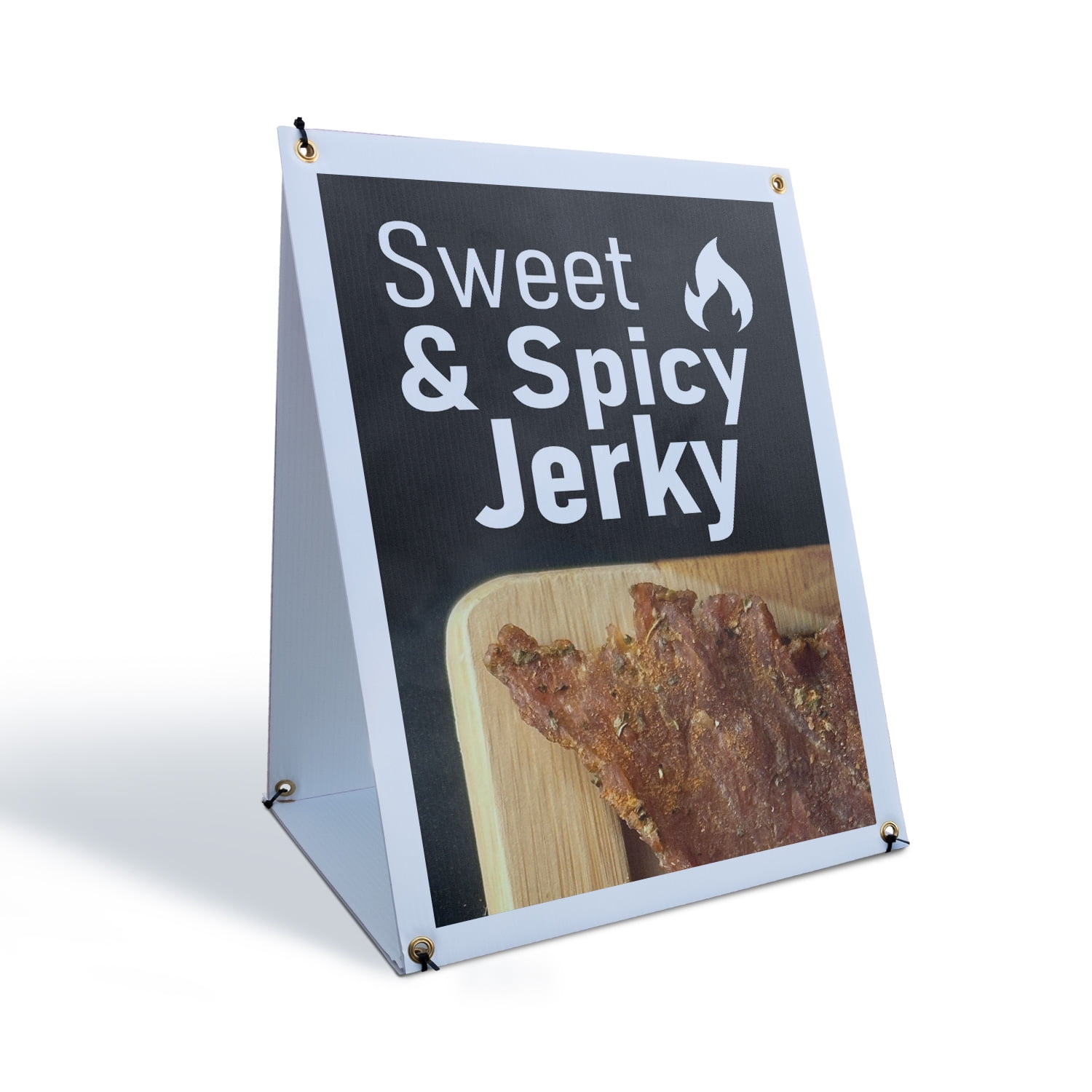 Sweet and Spicy Jerky Sidewalk Sign 18 Inch x 24 Inch A-Frame Images On ...