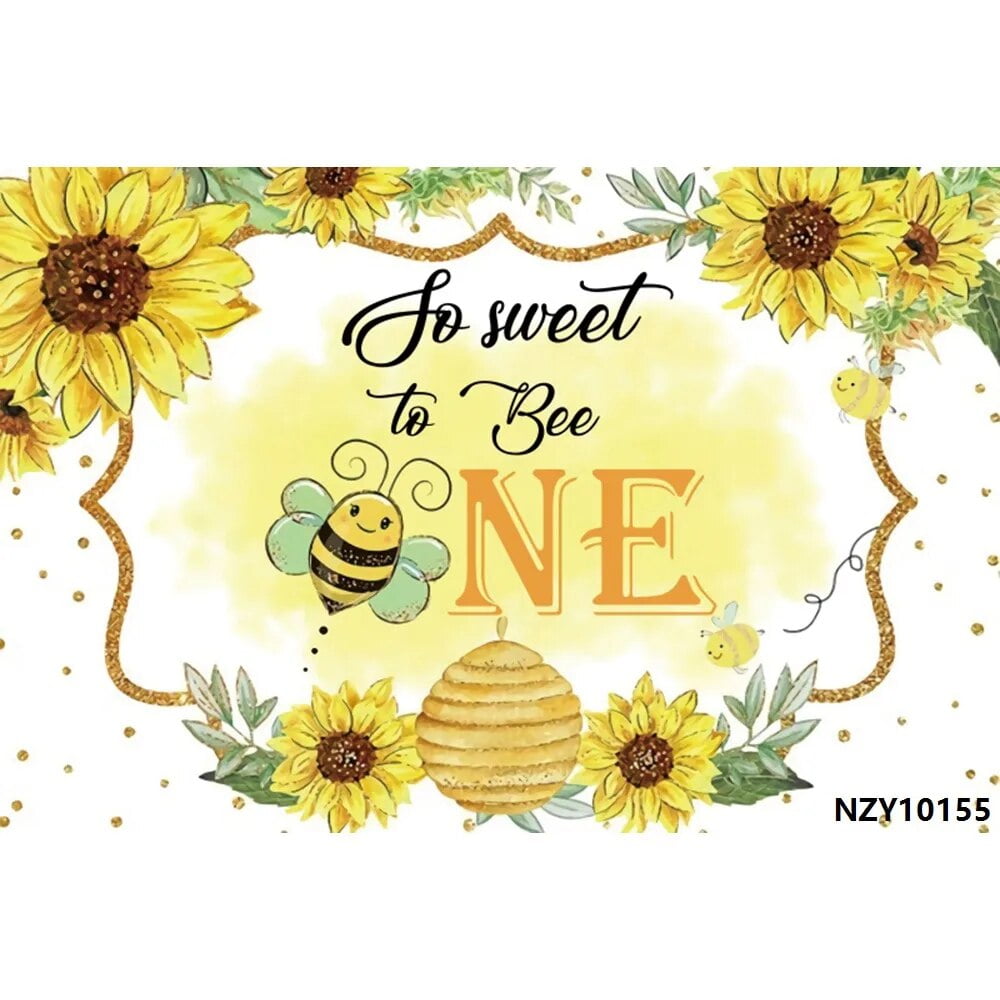 Sweet as Can Bee Photography Backgrounds Sunflowers Honey Bee Newborn ...