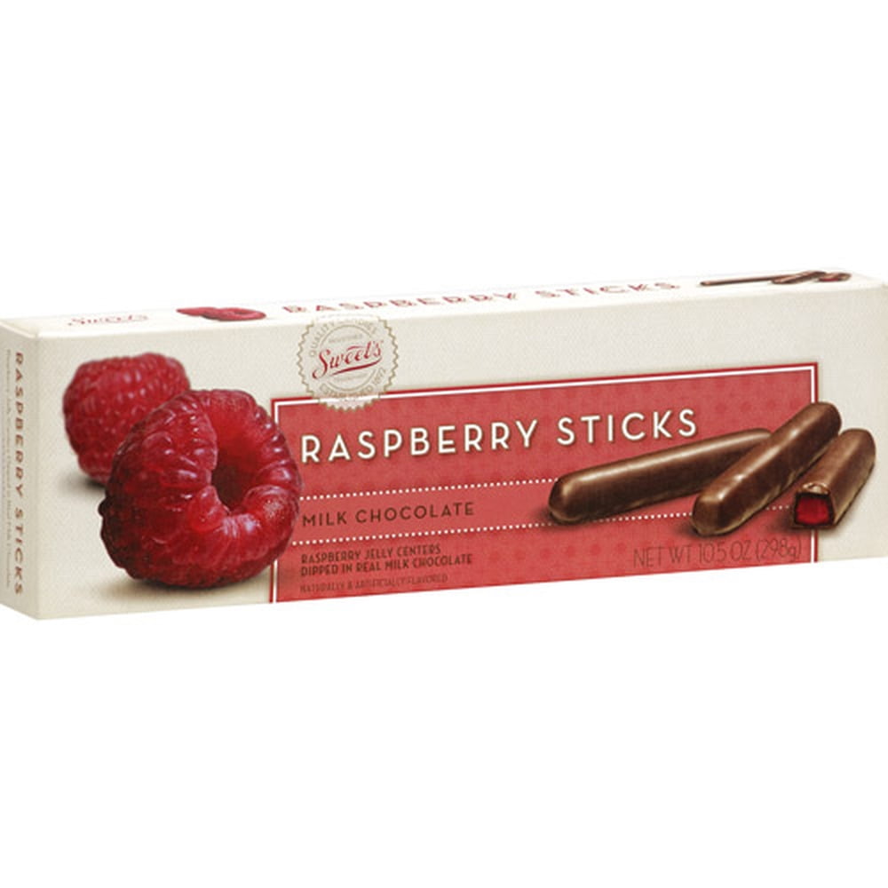 Sweet's Milk Chocolate Raspberry Sticks 10 oz (Pack of 32) - Walmart.com