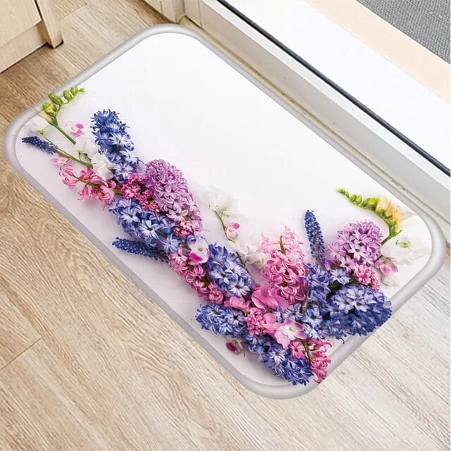 Sweet tic Rose Door Mat Indoor Corridor Balcony Bathroom Non-slip Rug ...