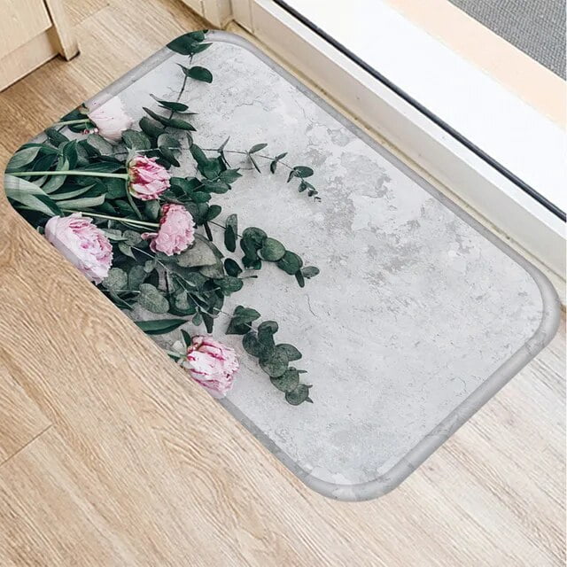 Sweet tic Rose Door Mat Indoor Corridor Balcony Bathroom Non-slip Rug ...