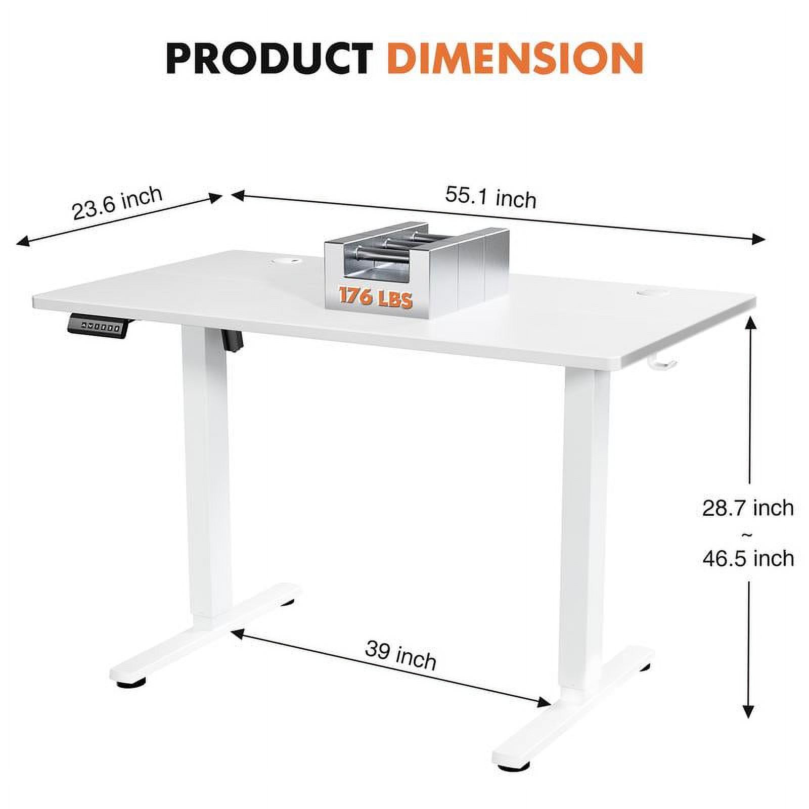 Electric Height Adjustable Standing Desk, Adjustable Stand up Desk ...