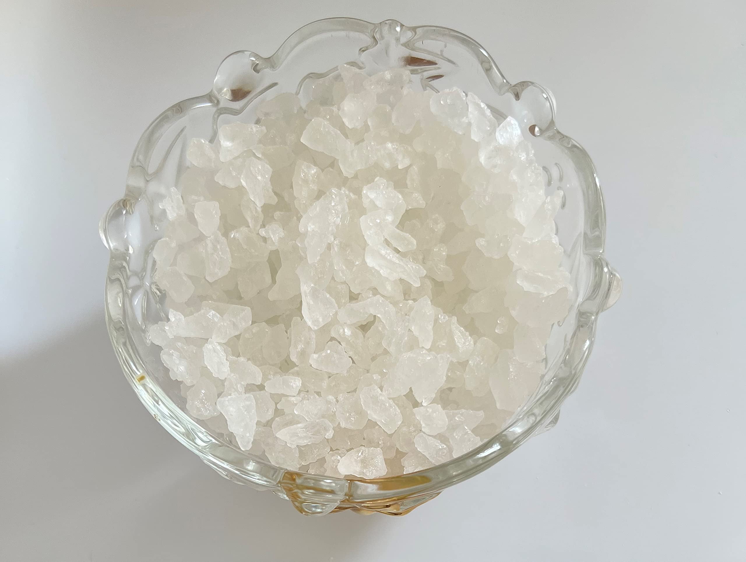 SweetGlob Old Fashioned White Rock Candy Crystals (Gems Rock Sugar ...