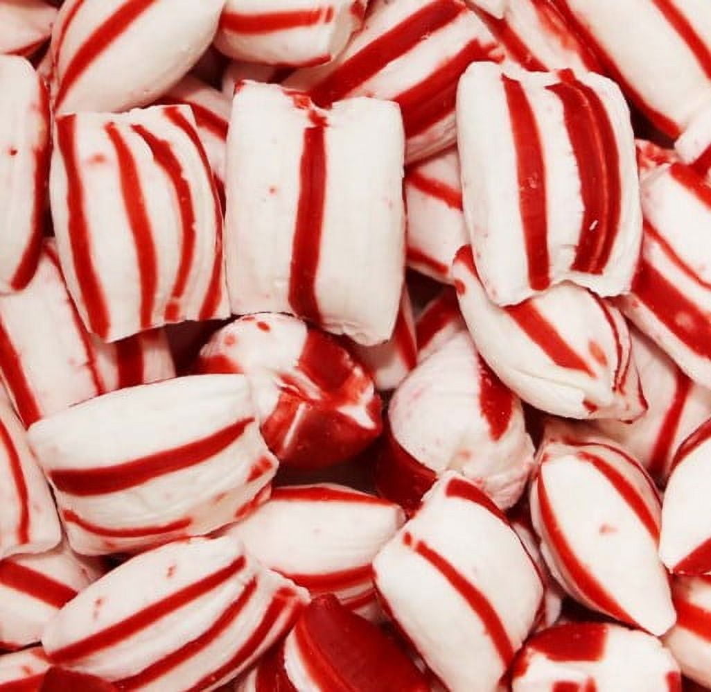 SweetGourmet Striped Peppermint Puffs Mints - Unwrapped Candies, Red ...