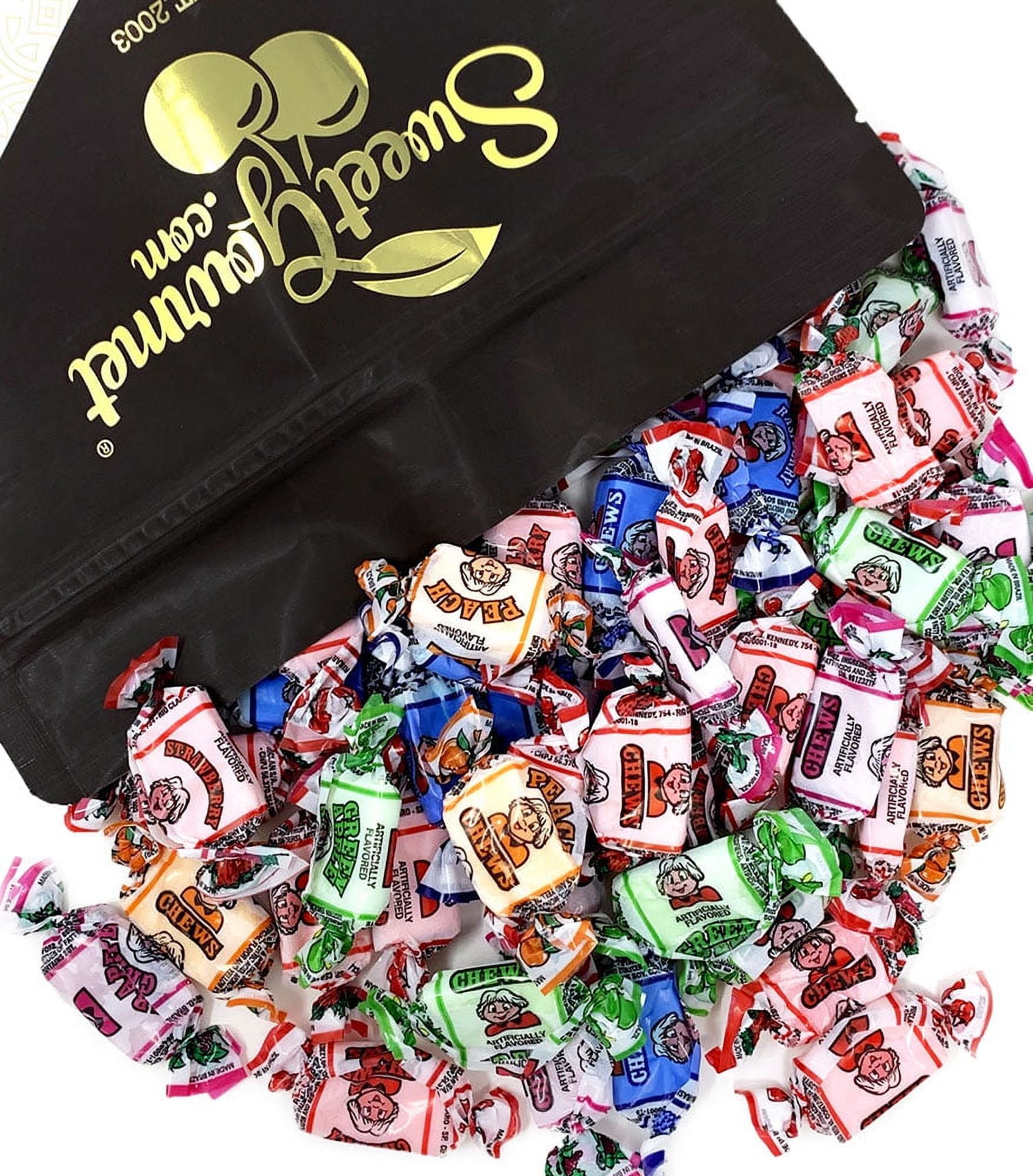 SweetGourmet Assorted Fruit Chews | Wrapped, 2lbs, Approx 180pcs ...