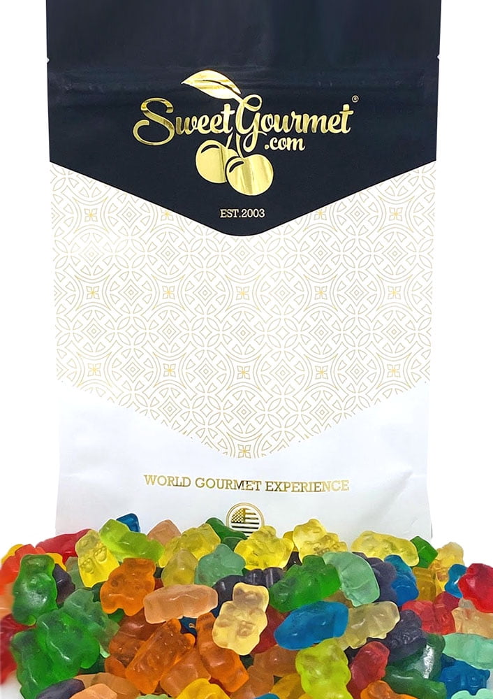 SweetGourmet Assorted Gummy Bears 12 Flavors Bulk Candy | 1 Pound ...