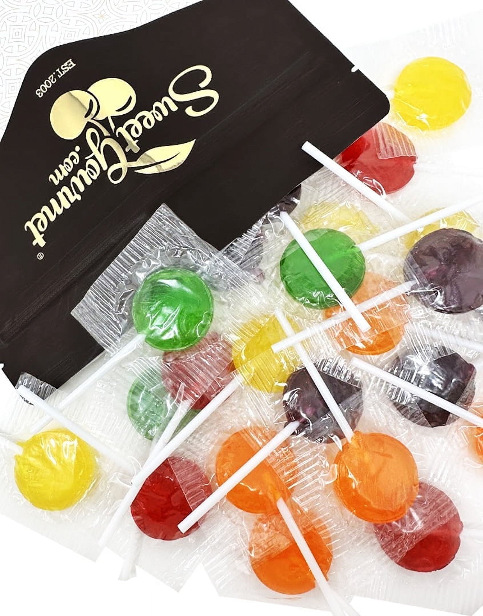 SweetGourmet Assorted Lollipops | Beauty Pops Bulk Hard Candy Wrapped ...