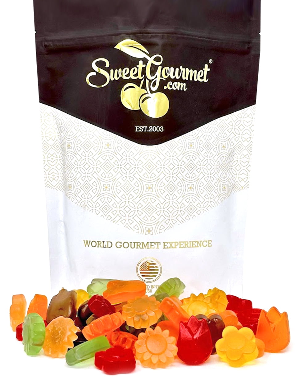 SweetGourmet Awesome Blossoms Spring Flower Gummy Candy | 1 Pound ...