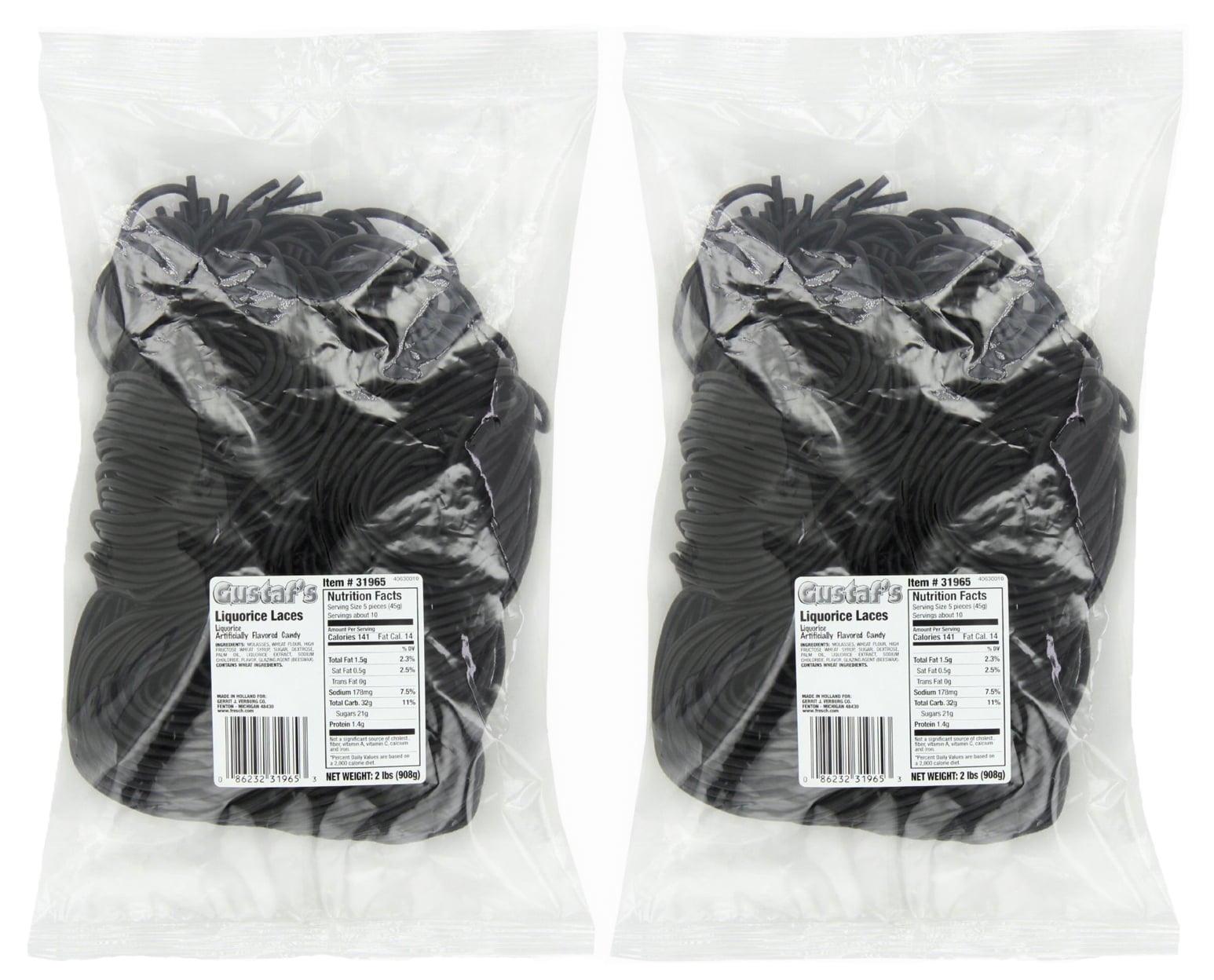 SweetGourmet Black Licorice Laces | Dutch Candy Shoelaces | 4 Pounds ...