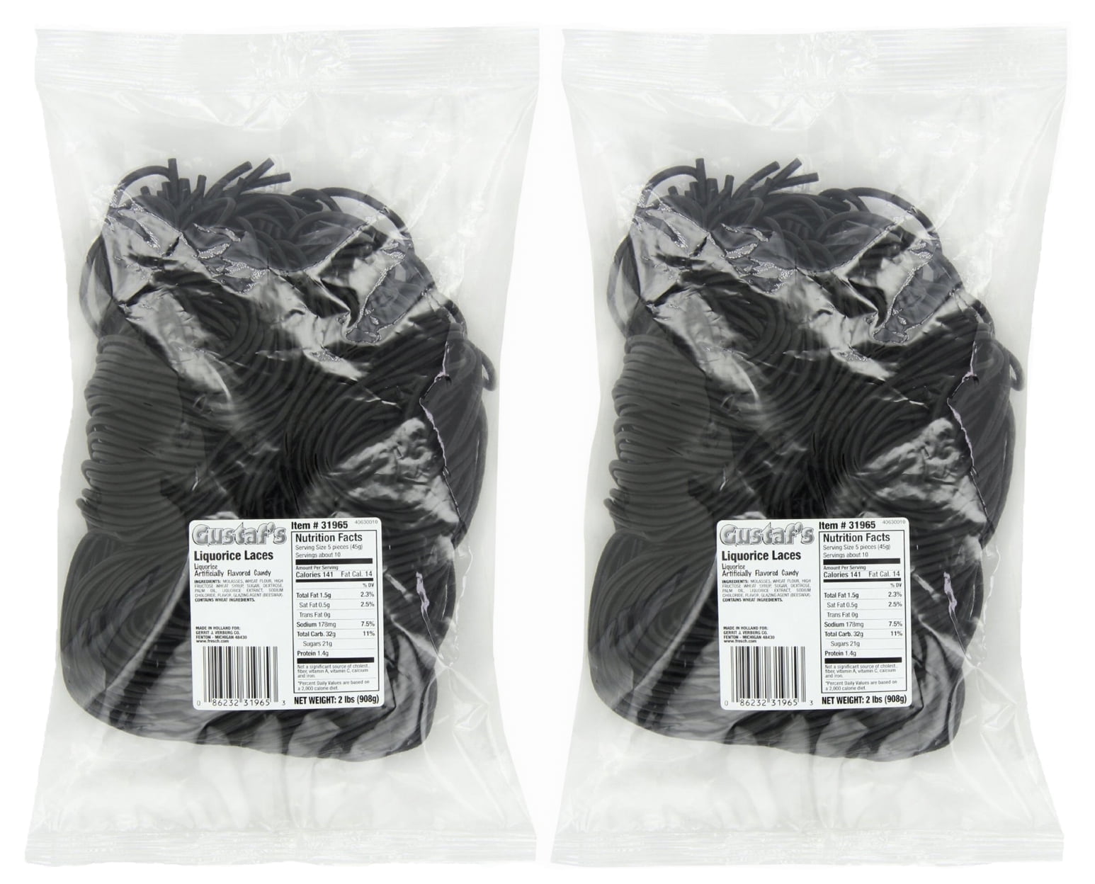 SweetGourmet Black Licorice Laces | Dutch Candy Shoelaces | 4 Pounds ...