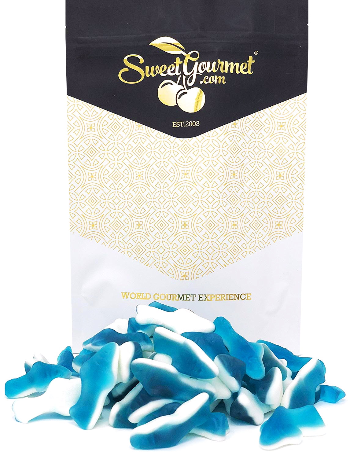 SweetGourmet Blue Sharks Gummy Candy | 1 Pound - Walmart.com
