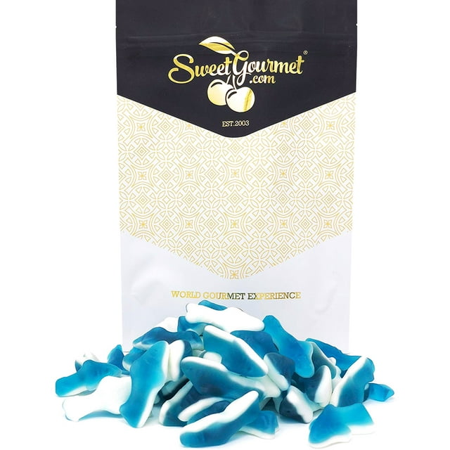 SweetGourmet Blue Sharks Gummy Candy | 1 Pound - Walmart.com