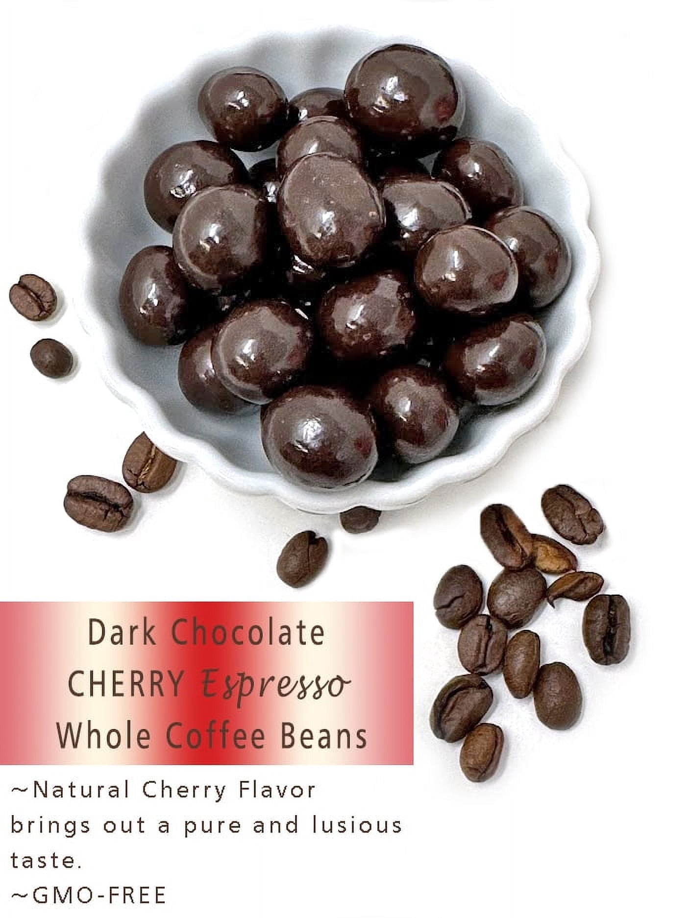 SweetGourmet Cherry Flavor Dark Chocolate Covered Espresso Coffee Beans ...