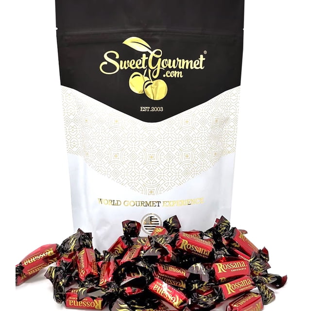 SweetGourmet Chocolate Rossana Premium Italian Filled Hard Candy Bulk ...