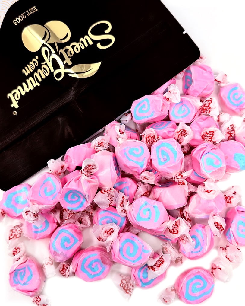 SweetGourmet Cotton Candy Salt Water Taffy Bulk Wrapped Candy | 1 Pound ...