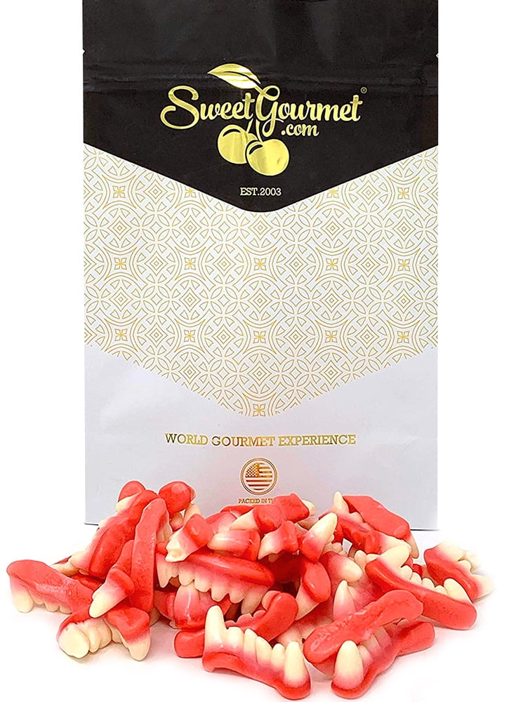 SweetGourmet Dracula Teeth Gummy | Vampire Strawberry Candy | Pink ...