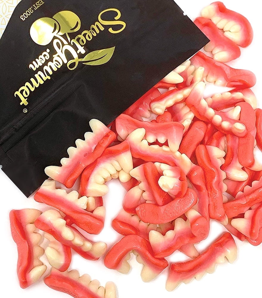 SweetGourmet Dracula Teeth Gummy | Vampire Strawberry Candy | Pink ...