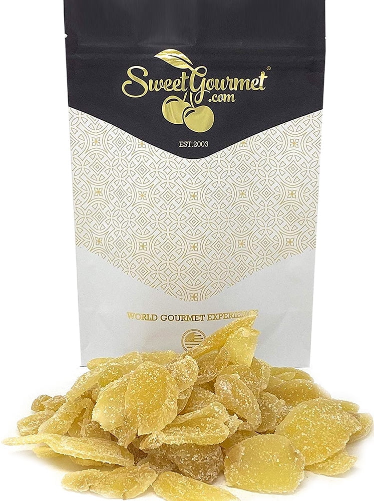 SweetGourmet Dried Crystallized Ginger | Candied Ginger Root Pieces ...