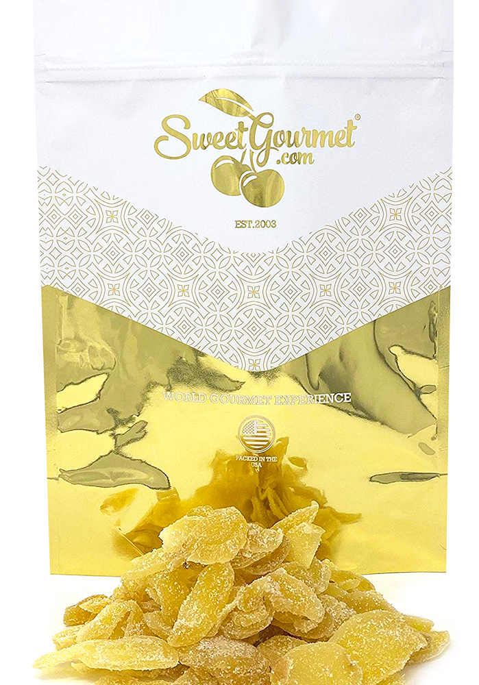 SweetGourmet Dried Crystallized Ginger | Candied Ginger Root Pieces ...