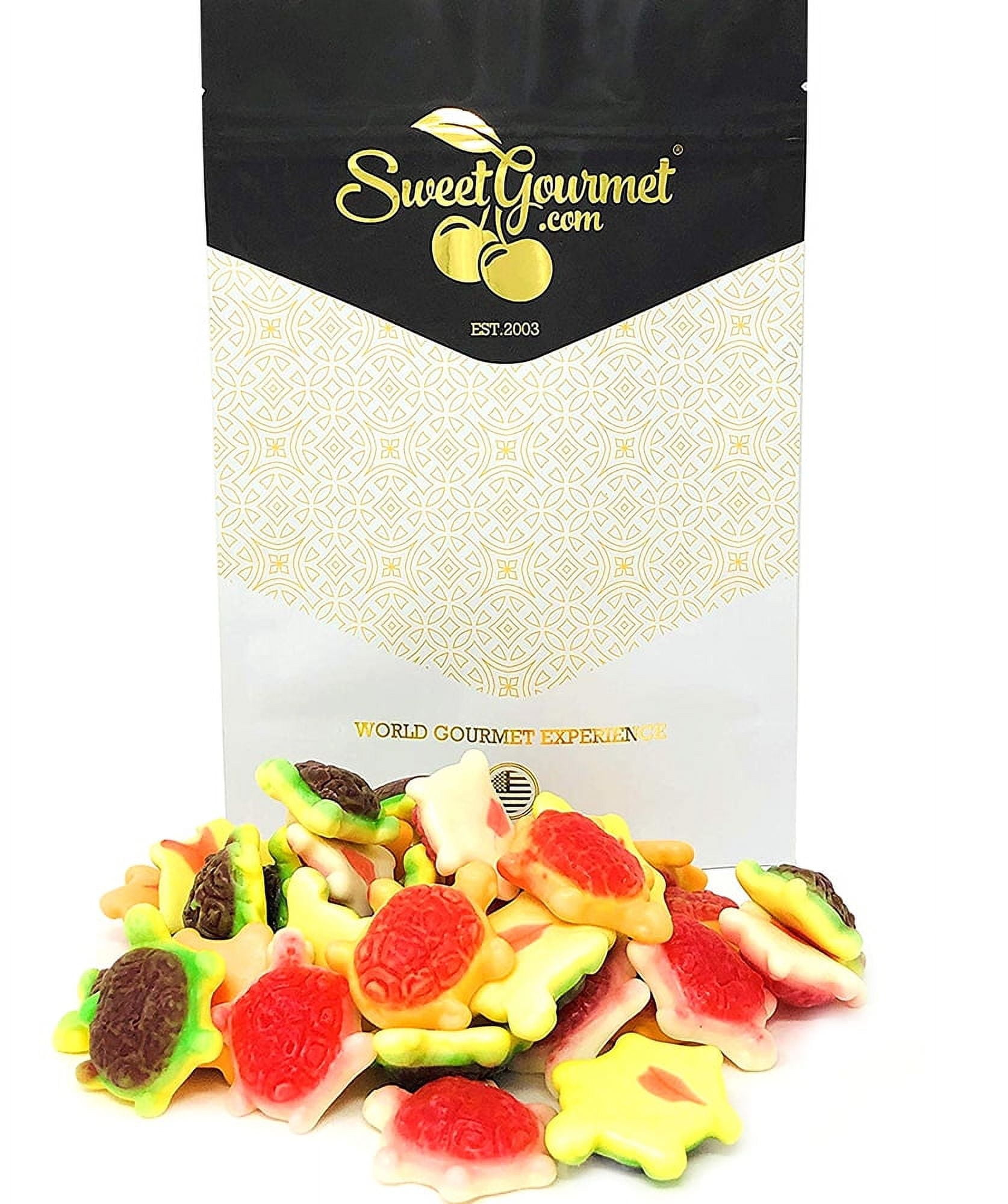 SweetGourmet Gummi Filled Turtles Candy | Two Layer Fruit Flavor Gummy ...