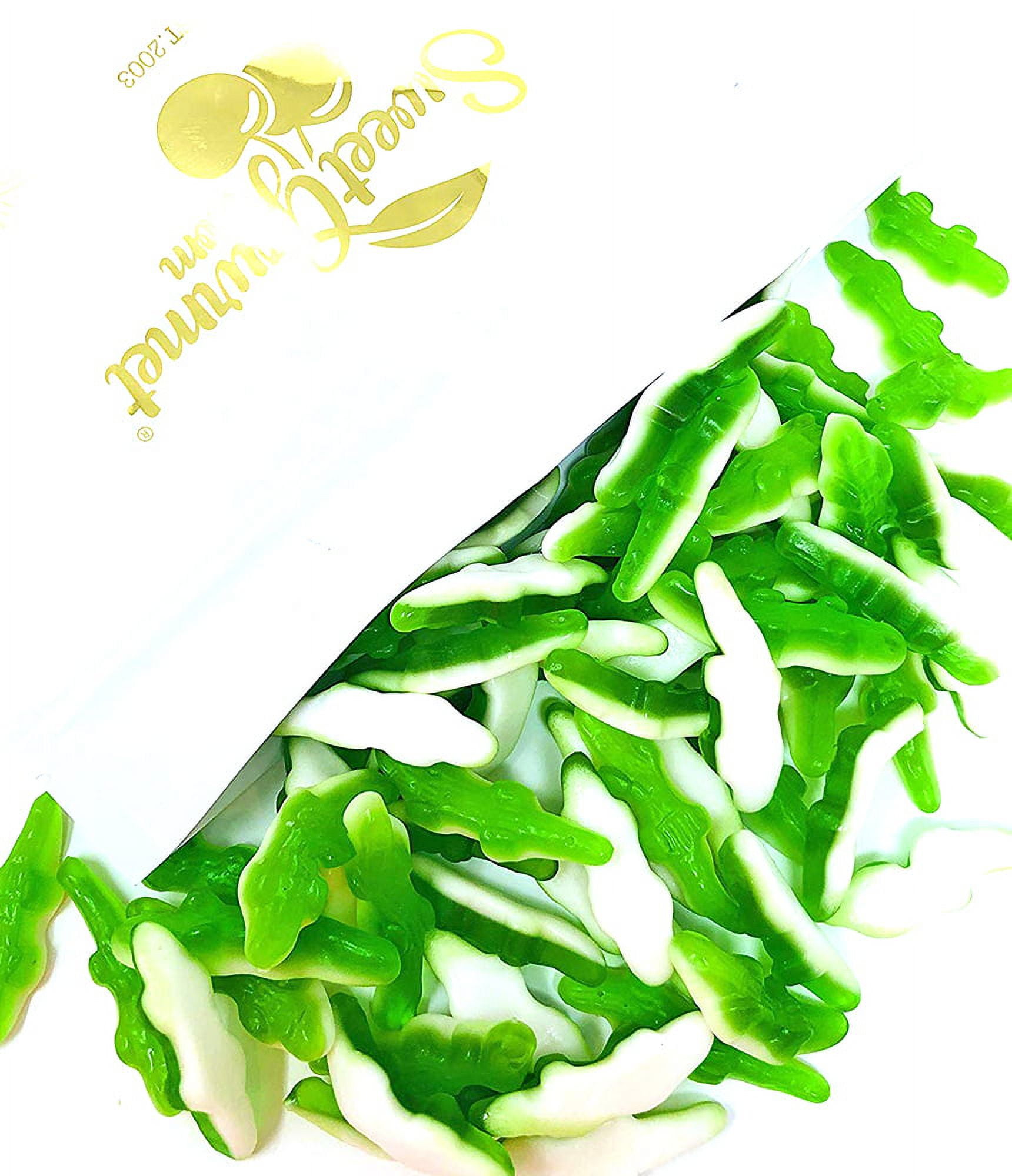 SweetGourmet Gummy Crocodile Candy | Green Layer and White Foam Bottom ...