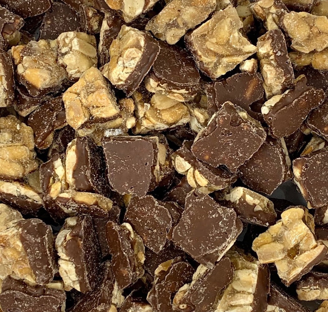 SweetGourmet Half Dipped Milk Chocolate Peanut Square Bulk | 1 Pound ...