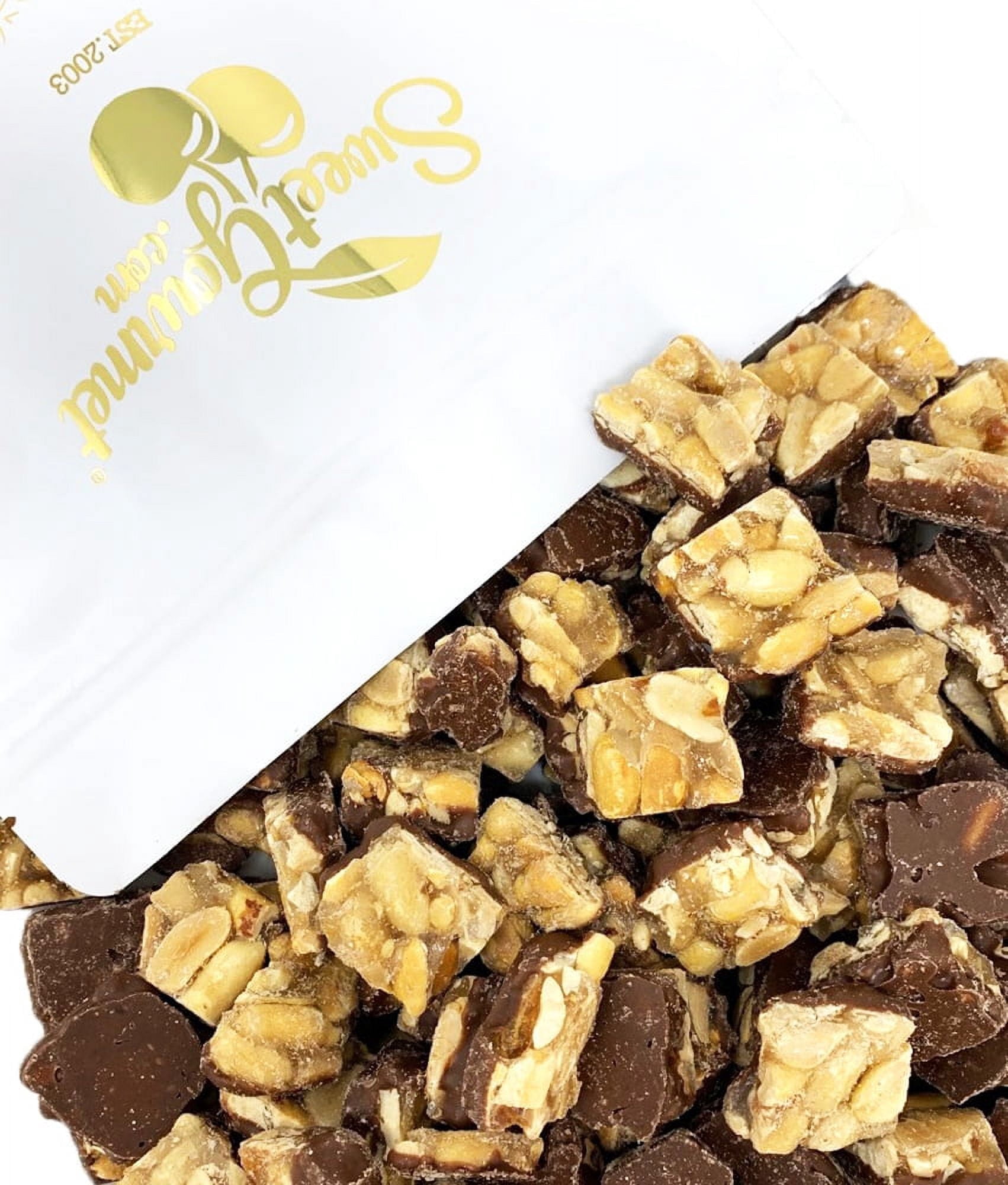 SweetGourmet Half Dipped Milk Chocolate Peanut Square Bulk | 3 Pounds ...