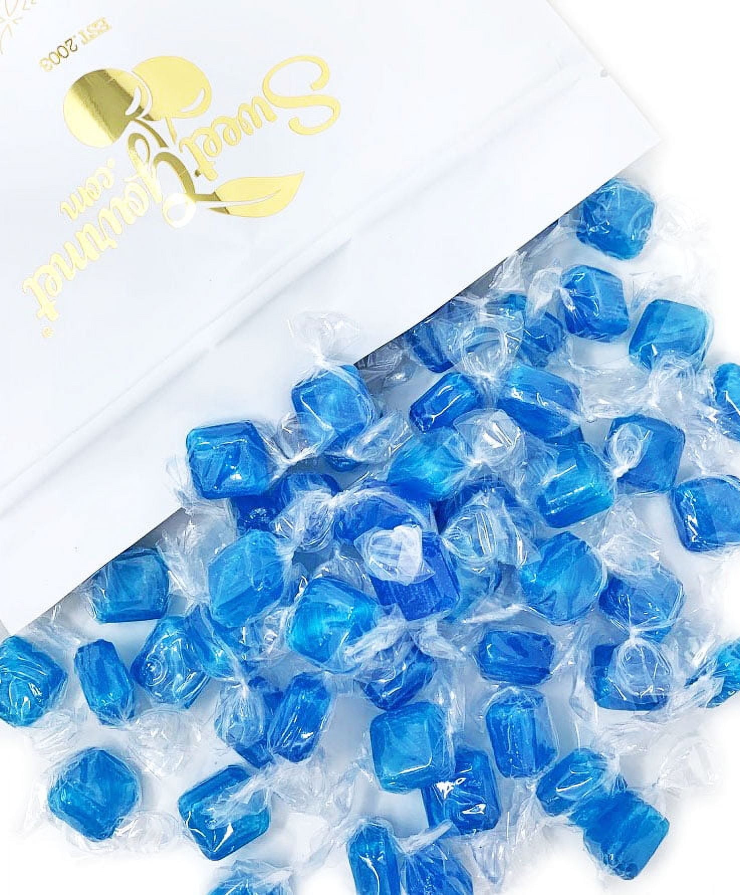 SweetGourmet Ice Blue Mint Squares | Peppermint Bulk Hard Candy Wrapped ...