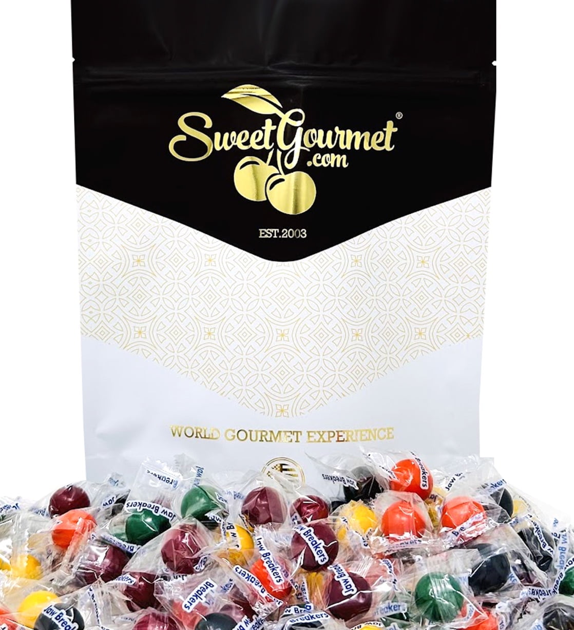 SweetGourmet Jawbreakers Wrapped Candy Small Jaw Breaker | 1 Pound ...