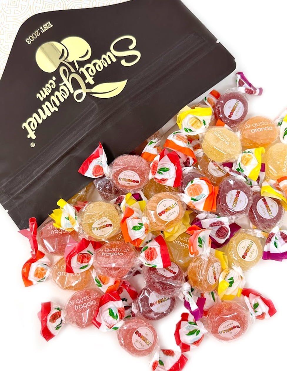 SweetGourmet Original Bonelle Fruit Jellies | Bulk Wrapped | Orange ...