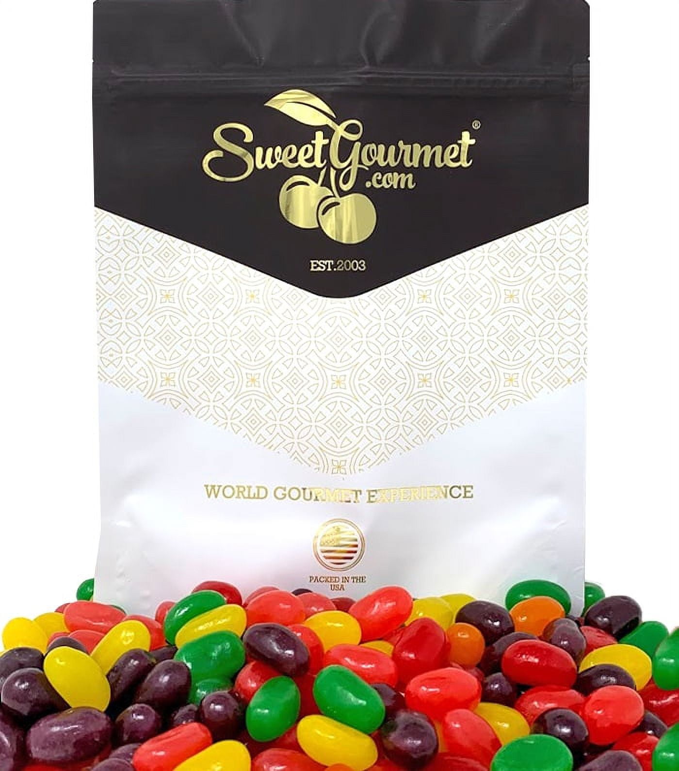 SweetGourmet Jumbo Assorted Fruits Jelly Beans | Bulk Unwrapped | 1 ...
