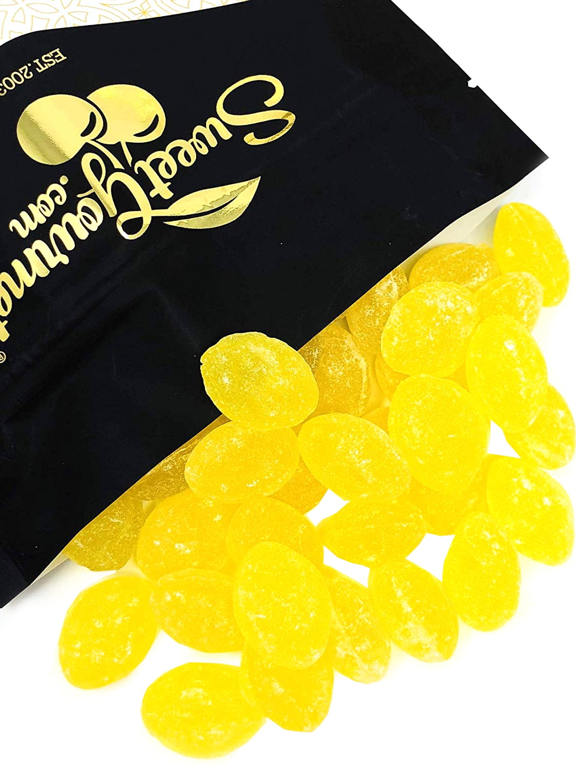 SweetGourmet Natural Lemon Sanded Candy Drops | Fruit Flavored Old ...