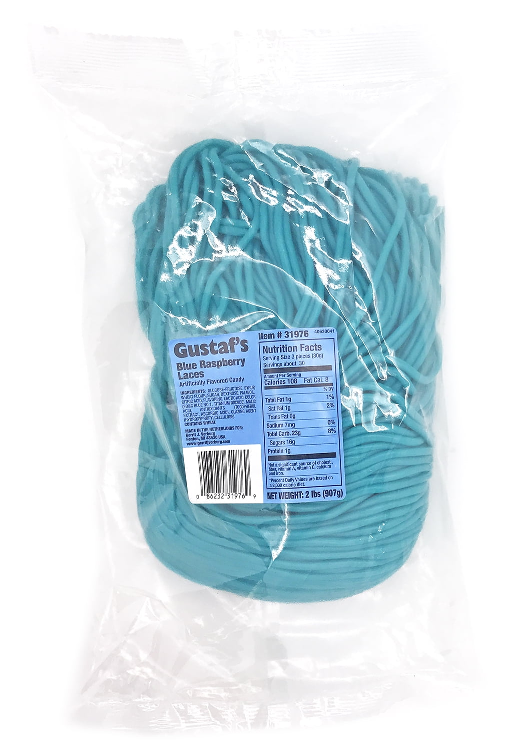 SweetGourmet Licorice Laces Blue Raspberry | Dutch Candy Shoelaces | 2 ...