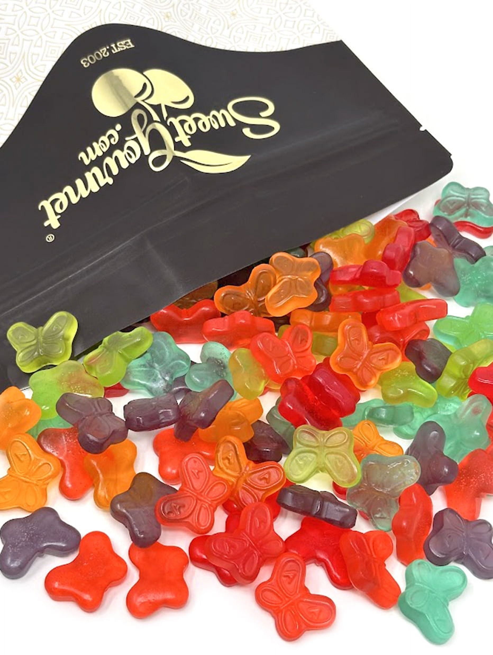 SweetGourmet Mini Assorted Fruit Gummy Butterflies Bulk Candy | 2 ...