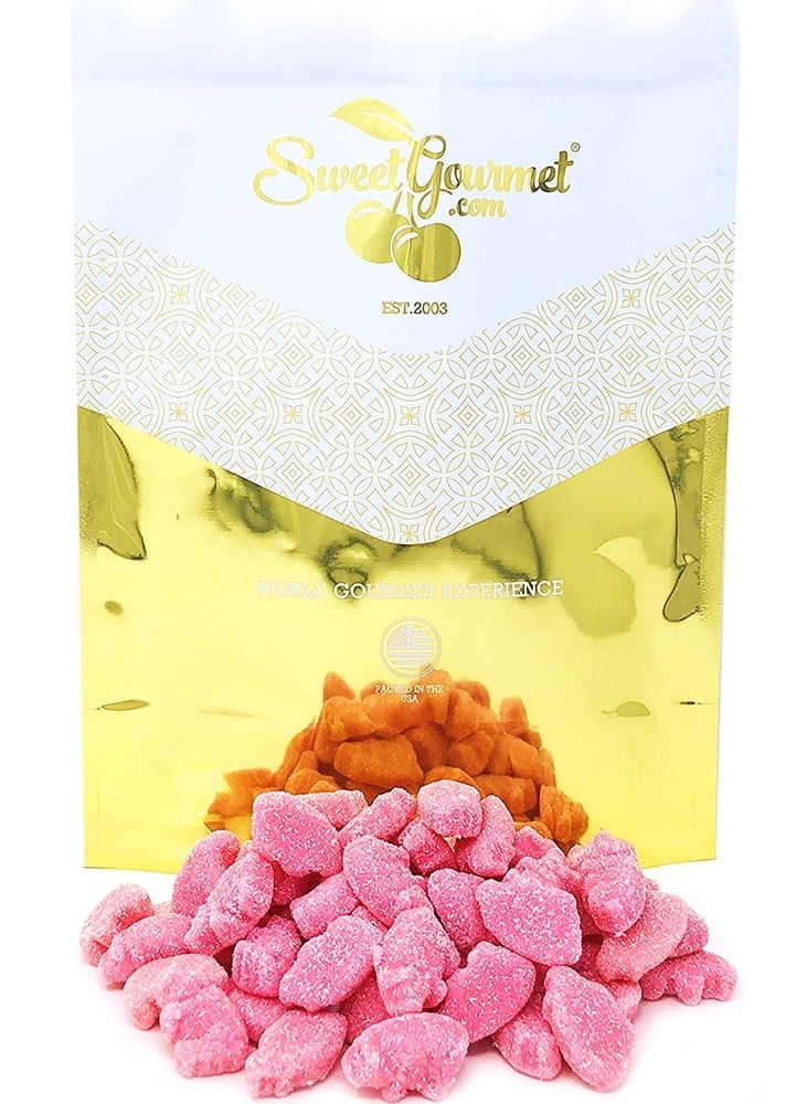 SweetGourmet Mini Gummy Pigs | Sour Strawberry Flavored Piglets | Candy ...